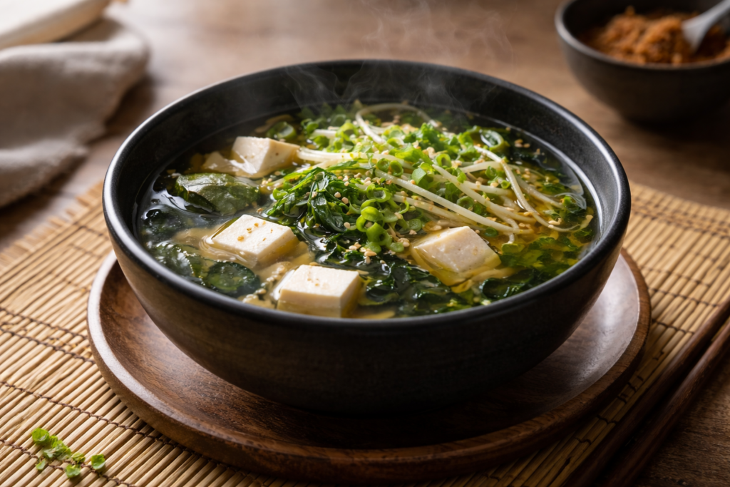 Zuppa Miso con Germogli di Soia e Alga Wakame - Emporium Sadalmelik